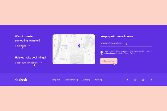 Footer Component - Webflow